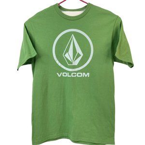 Volcom | Shirts | Volcom T Shirt Mens Sz Med Green Iconic Crisp Stone ...